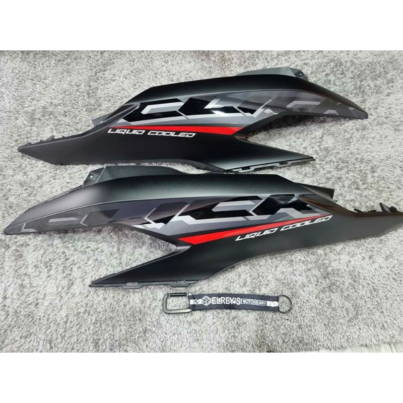STOCK BODY COVER ( MATTE BLACK RED 2021 ) FOR CLICK V2 125 | Shopee ...