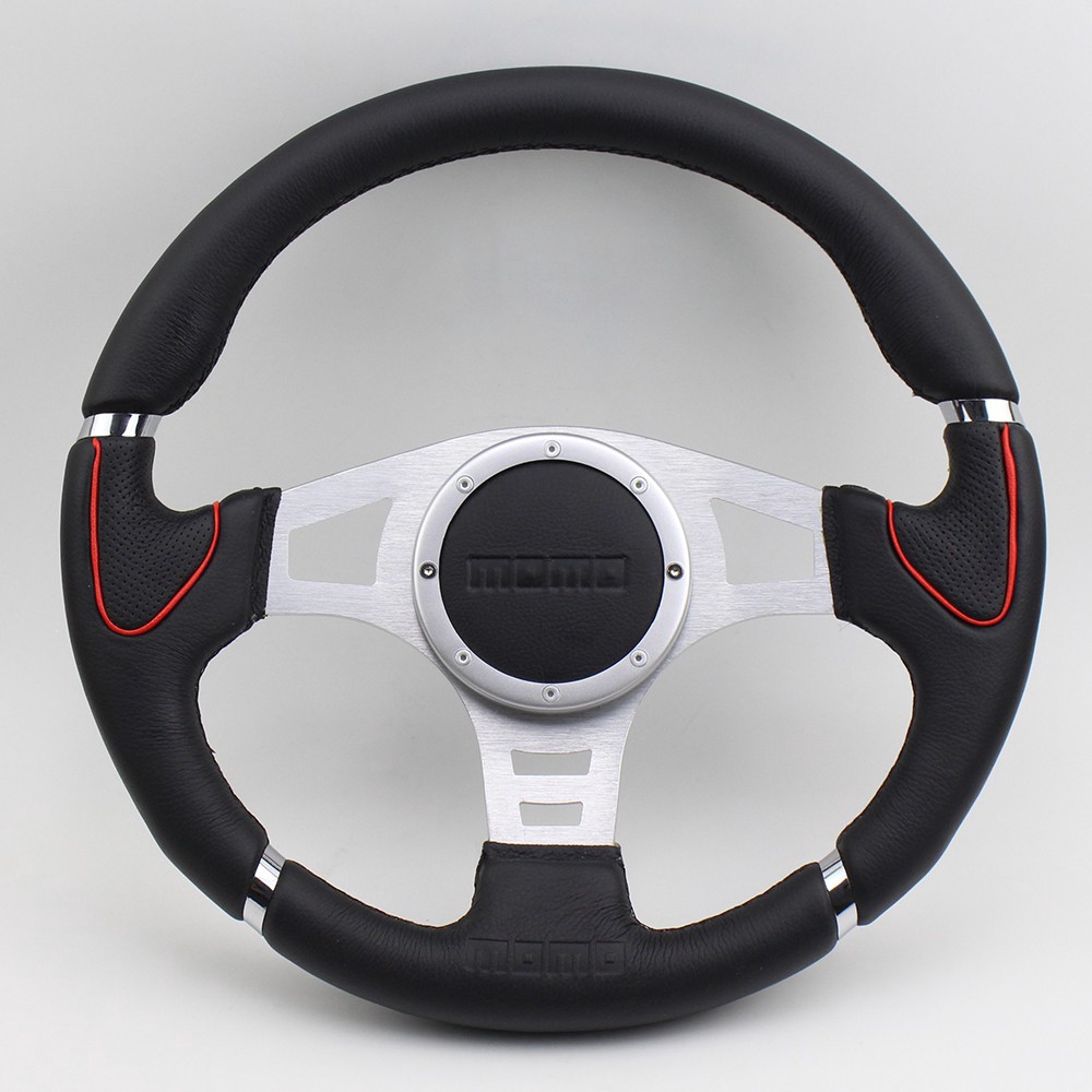 Universal 14inch momo racing car Modified sport leather steering wheer ...