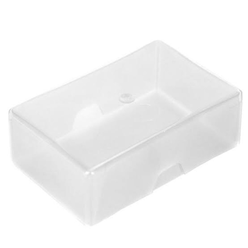 Calling Card BOX / CASE Business Card Box | White Semi-clear plastic ...