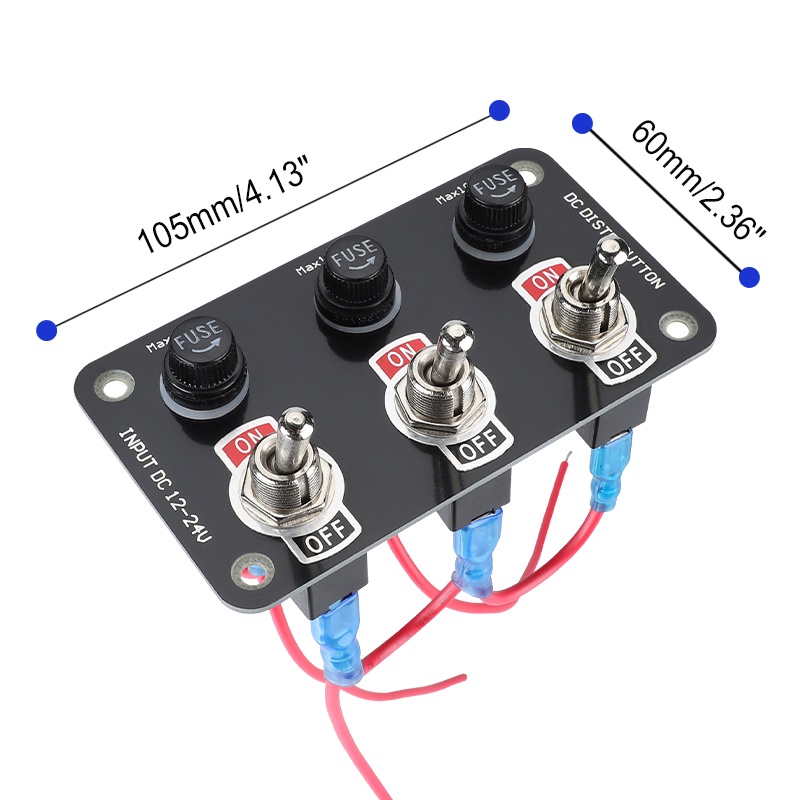 8 Gang Rocker Switch Panel Car Auto Accessories Replaceable Fuse Holder ...