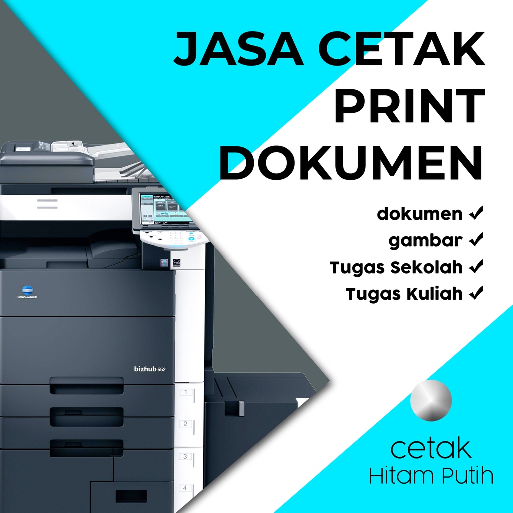 HITAM PUTIH Document printing services, 1 sided Hvs 75 GSM Black and ... HITAM PUTIH Document printing services, 1 sided Hvs 75 GSM Black and ...