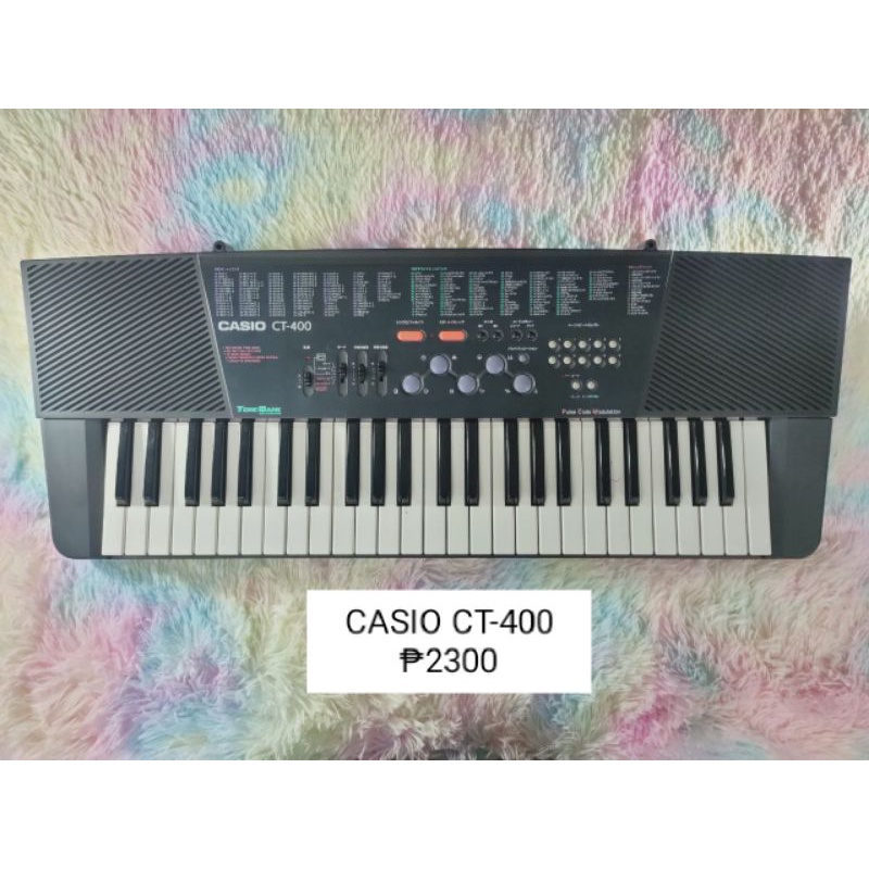 CASIO CT-400, CASIO PIANO KEYBOARD, 2NDHAND PIANO | Shopee Philippines