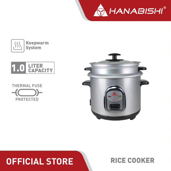 Hanabishi Rice Cooker HHRC10SS Silver series 1L | Shopee Philippines