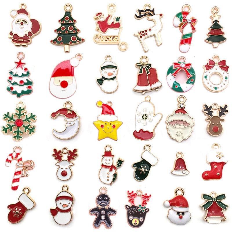 5pcs New Christmas Pendant Decor Gift Santa Claus Christmas Pendants ...