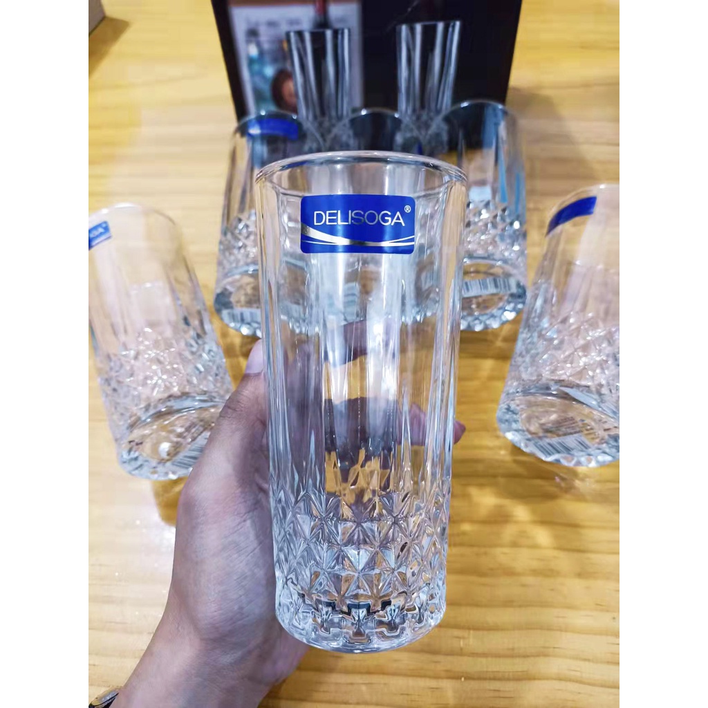 DELISOGA wine glass creative crystal glass drink glass whiskey beer ...