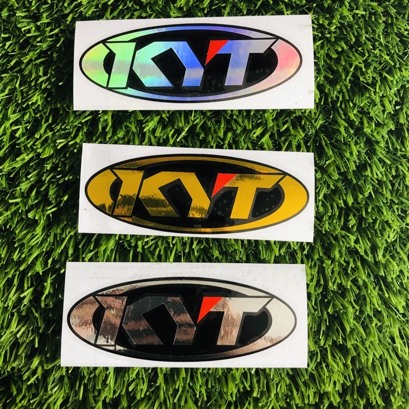 Sticker cutting - CHROME HOLOGRAM KYT HELMET LOGO Sticker | Shopee ...