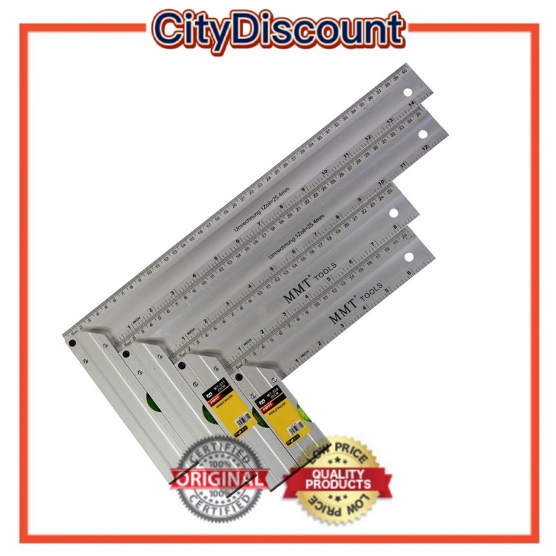 Cod L Square Angle Ruler With Level Bar Squala Measuring Tools | Shopee ...