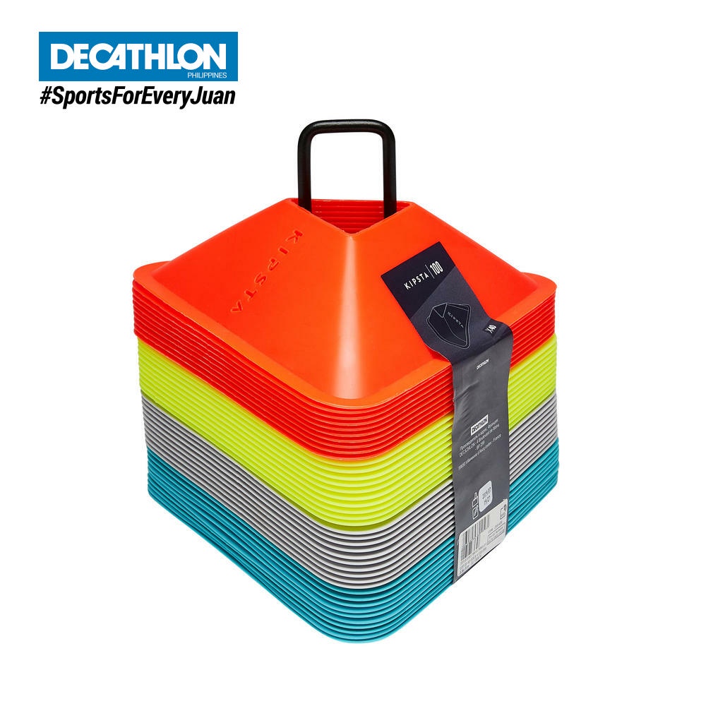 Decathlon Kipsta Essential Pack Of 40 Flat Markers- 4 colors | Shopee ...