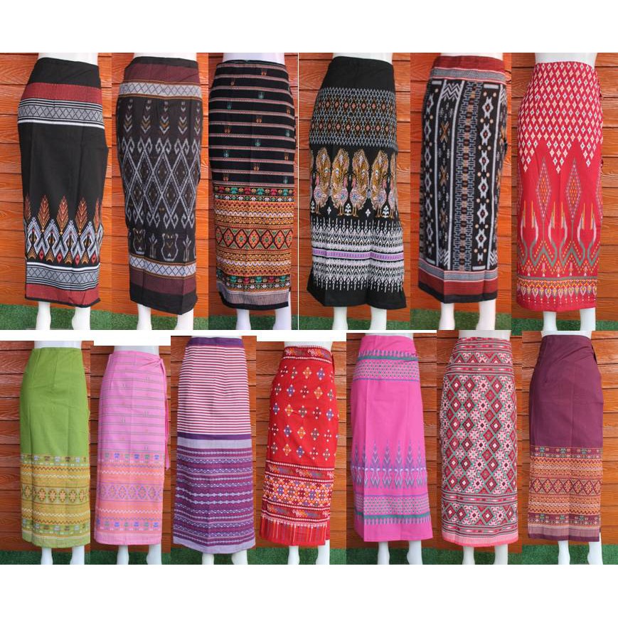Cotton Sarong Fabric Printed Pattern Lace-Up Label | Shopee Philippines