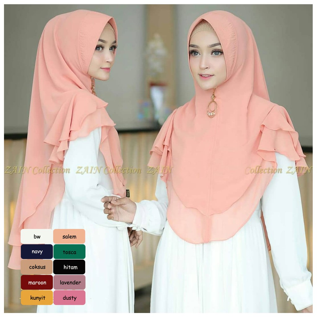 Juliet Khimar HIjabIndonesia Vanilla HIjab Veil | Shopee Philippines