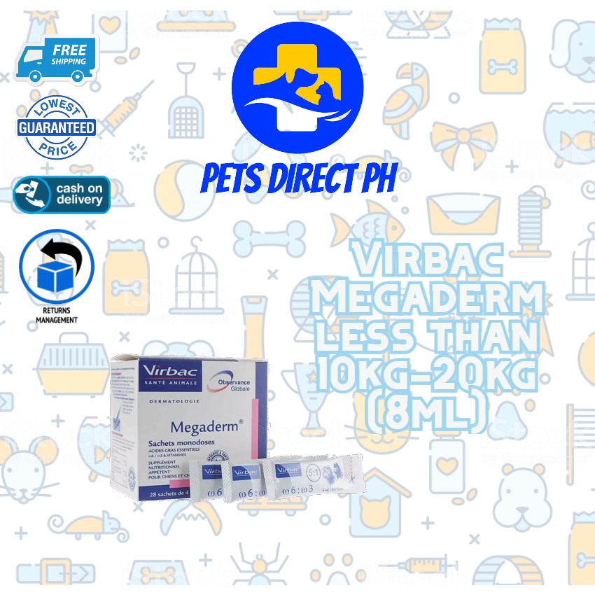 Virbac Megaderm less than 10kg-20kg (8ml) | Shopee Philippines