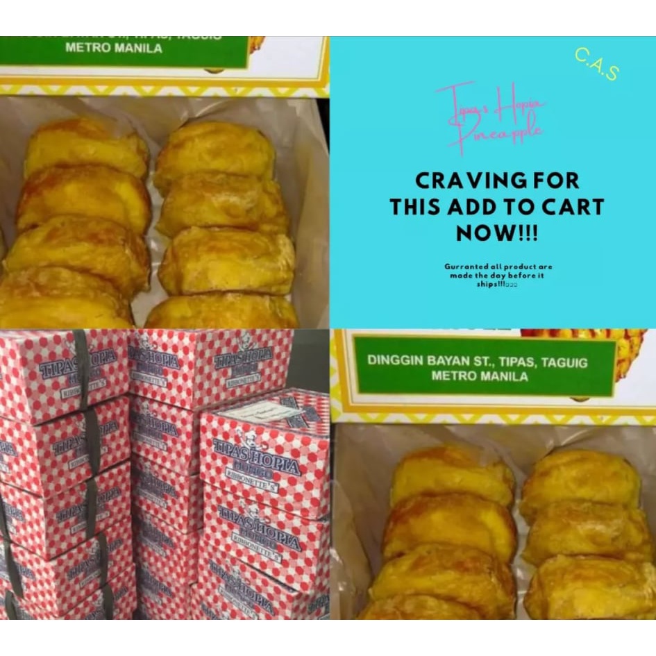 Best seller Tipas Hopia - Pineapple (From Tipas Bakery) 10pcs | Shopee ...