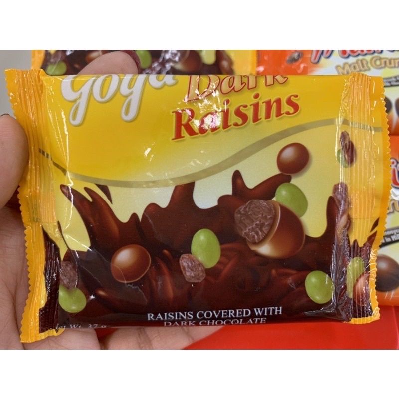 GOYA ALMONDS & RAISIN COVERED WITH MILK CHOCOLATE 37GRAMS | Shopee ...