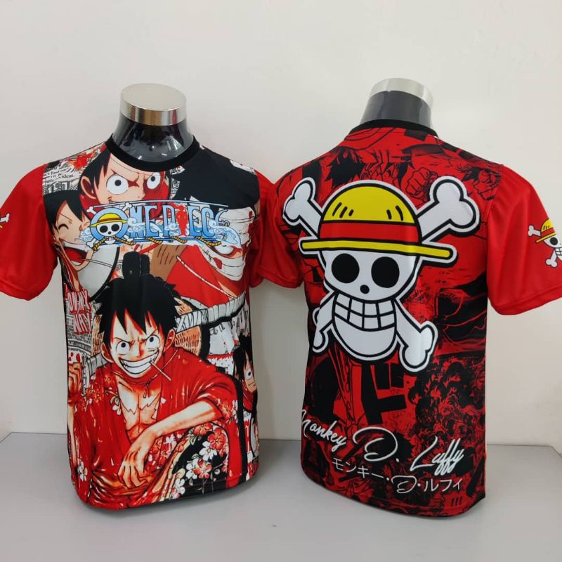 T-shirt Anime One Piece Monkey D.Luffy Sublimation jersey Limited ...