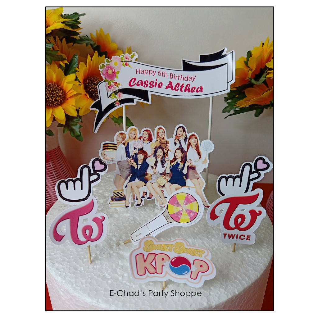 TWICE K-POP Group Theme Cake Topper | Shopee Philippines