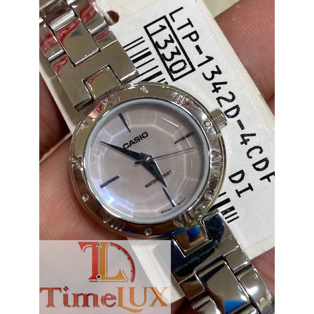 CASIO LADIES SILVER LTP 1342D 4C | Shopee Philippines