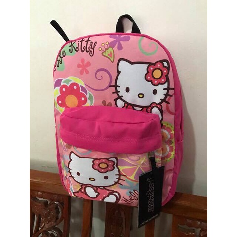 Pink Kids Backpack Bag Character Hello Kitty Large | Shopee Philippines