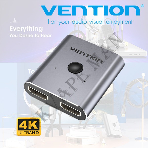 Vention HDMI Switcher 2-In 1-Out 2-Port Bi-Direction | Shopee Philippines