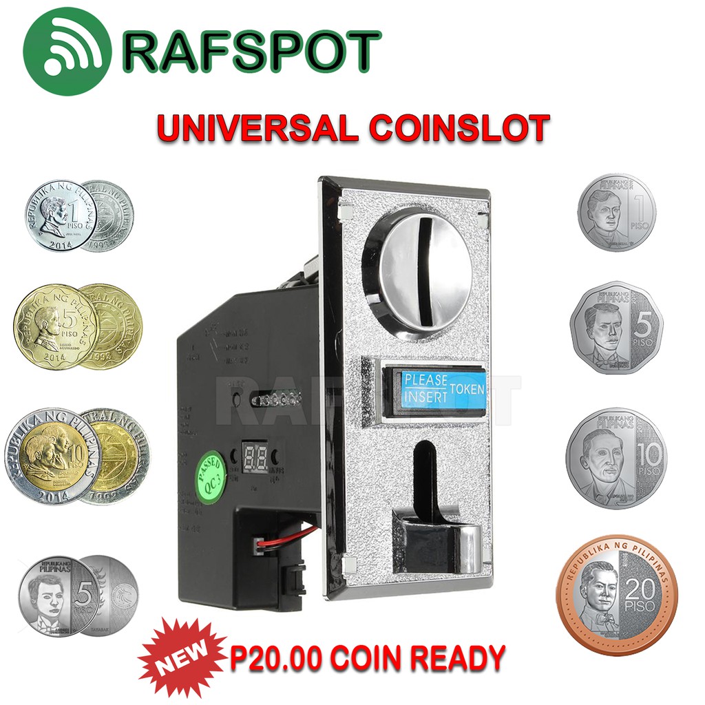 CALIBRATED Universal Coin Slot - High Quality - P20 Coins Ready ...