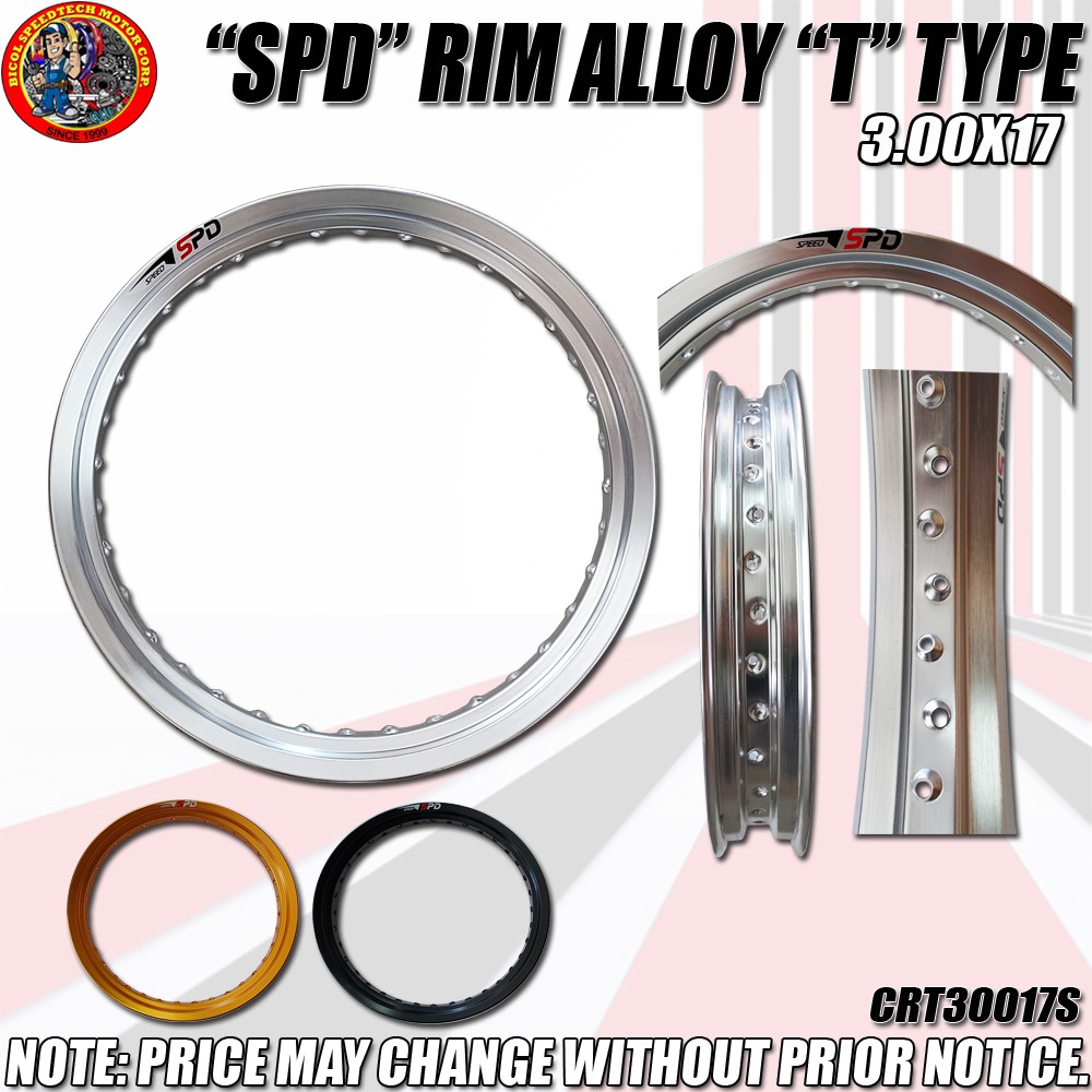RIM ALLOY 300x17 "SPD" "T" TYPE (CRT30017S) | Shopee Philippines