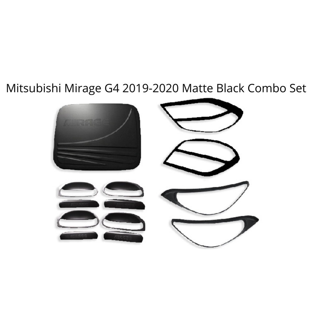 Mitsubishi Mirage G4 2019 2020 2021 Garnish Matte Black Cover - Garnish ...