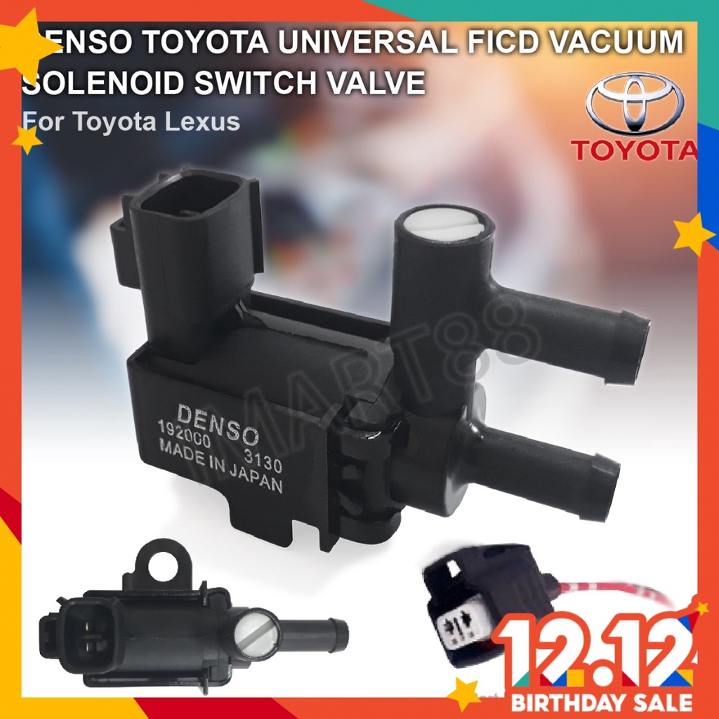 Denso FICD Vacuum Solenoid Valve Switch 192000-3130 Toyota Lexus ...