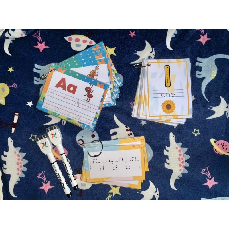 LINE TRACING CARDS PLAIN - Laminated Tracing Flashcards Writing Kids ...