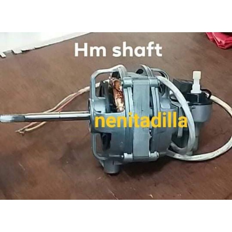 ELECTRIC FAN MOTOR ASSEMBLY ROUND & HALF-MOON SHAFT WITH GEAR BOX ...