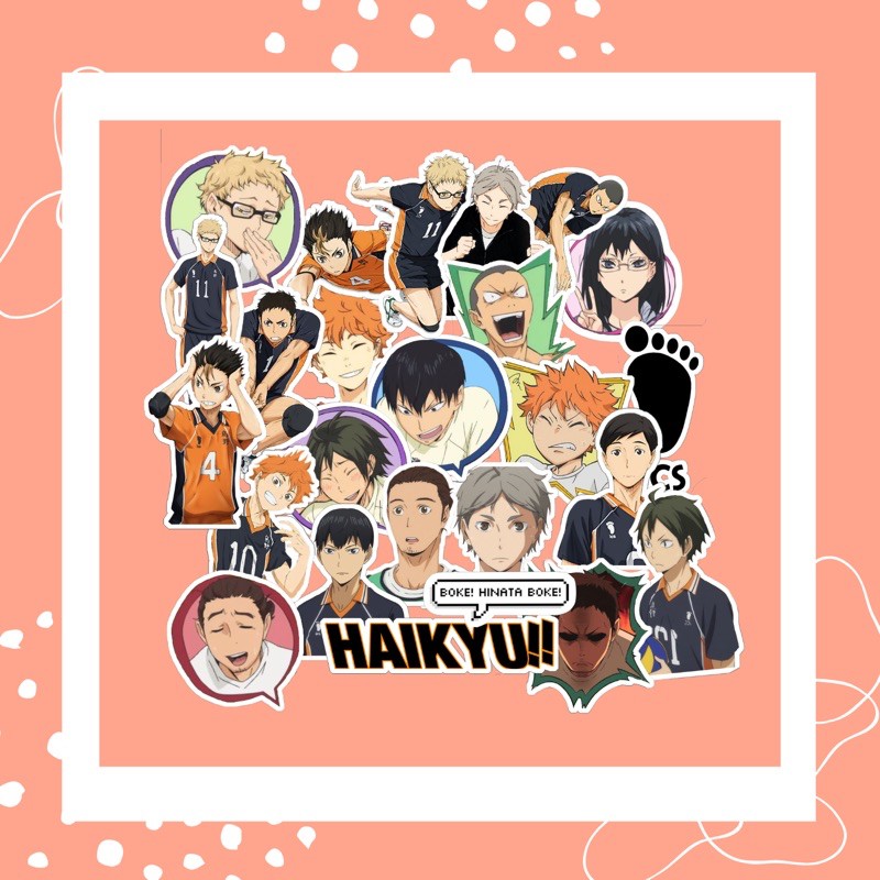 25 pcs. Haikyuu KARASUNO Stickers | Shopee Philippines