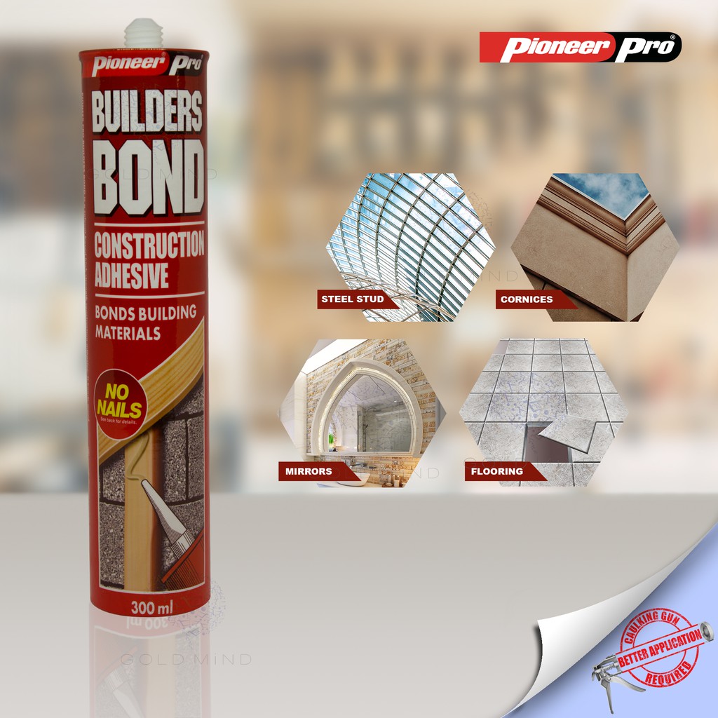 Pioneer Builders Bond/No More Nails/Mirror Mastic/300g | Shopee Philippines