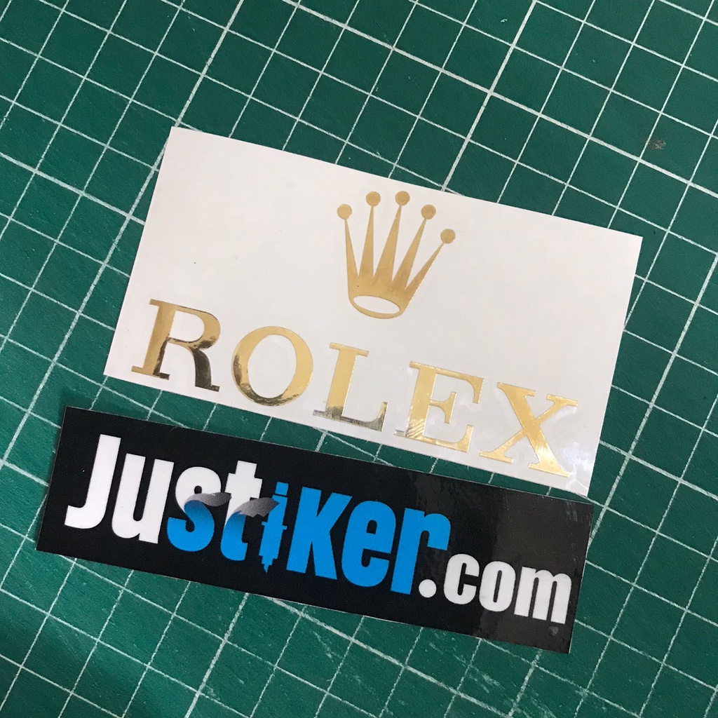 Rolex Logo Sticker Gold Chrome | Shopee Philippines