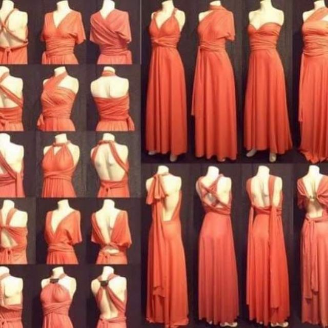 RUST Infinity Dress with attached tube Floorlength | Shopee Philippines