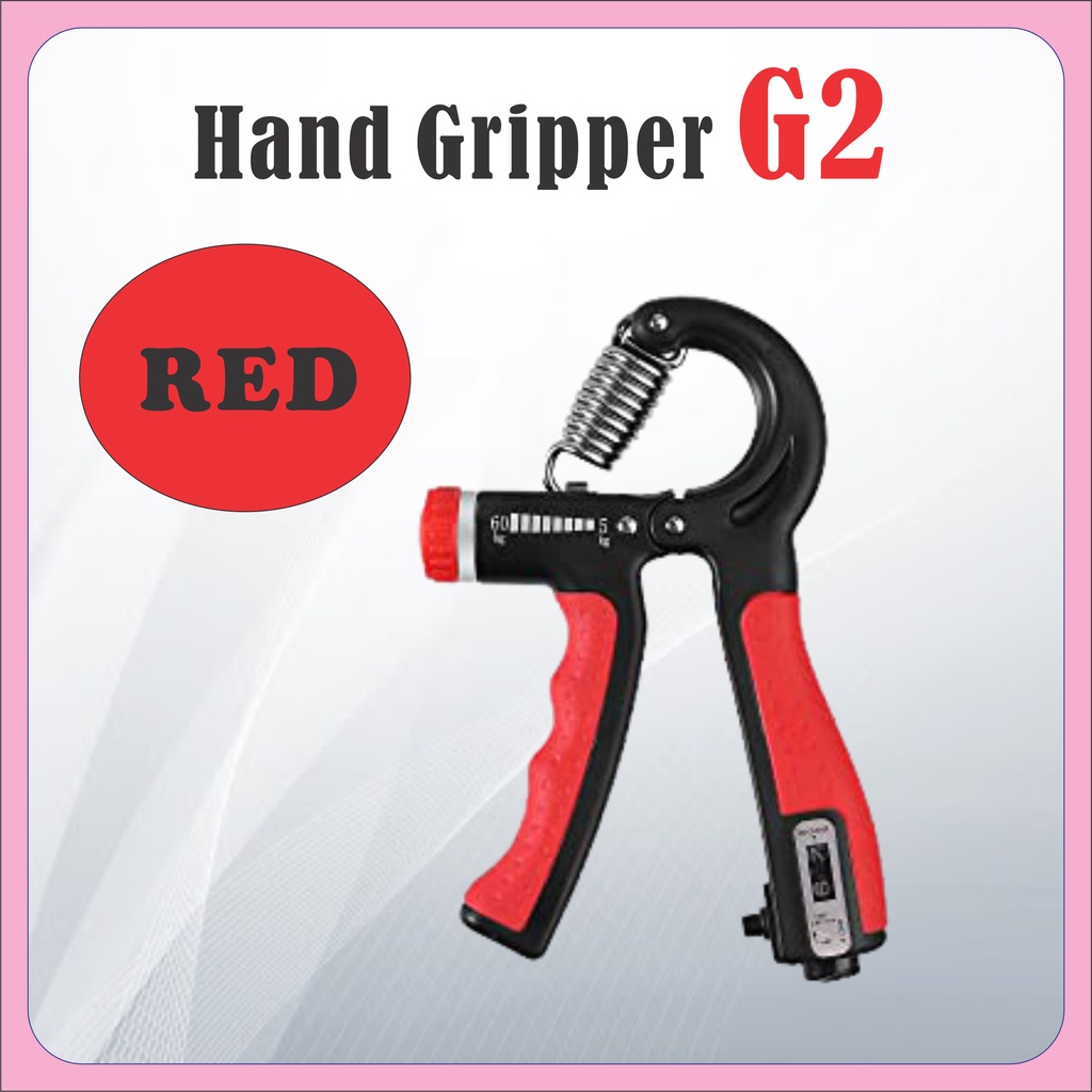 Adjustable Resistance Hand Grip Gripper 60kg counter Wrist Arm Finger ...