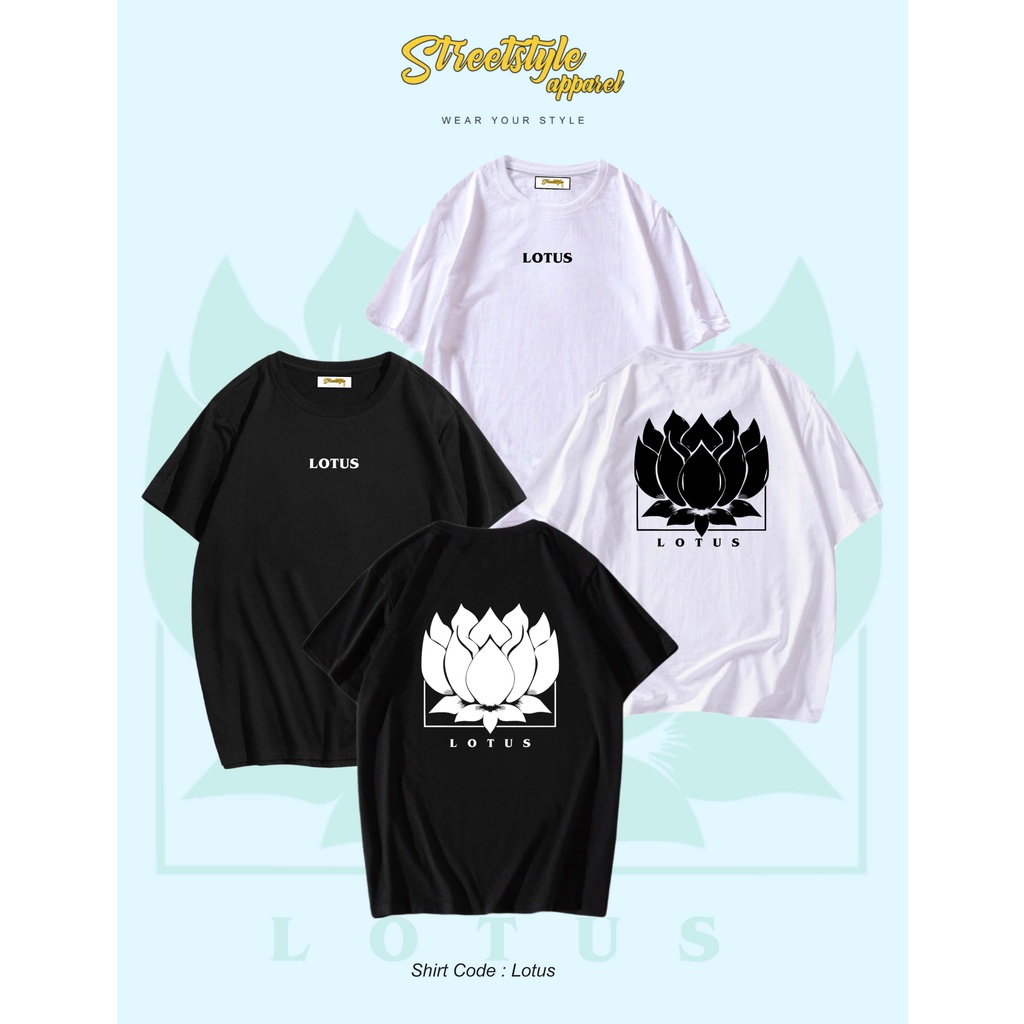 Lotus Inspired Tshirt || Streetstyle Apparel | Shopee Philippines