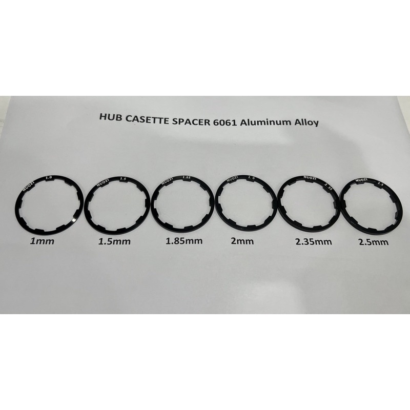 MUQZI COGS HUB SPACER For 7 8 9 10 11 12 Speed Cassette Spacer Bike 1/1 ...