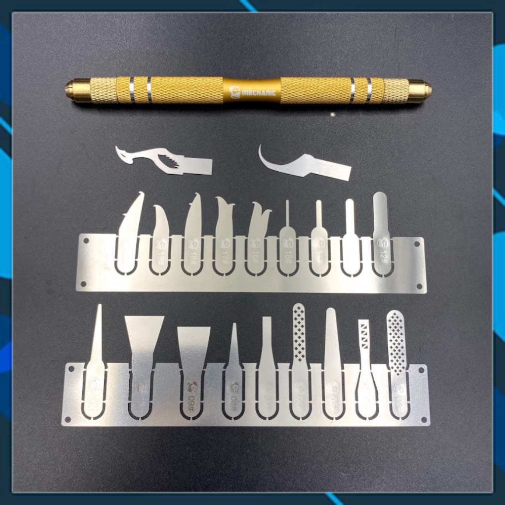 Mechanic iMAX chisel, IC separator, glue scraper kit - 20 heads | Shopee Philippines
