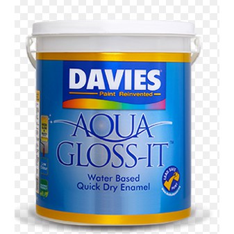 Davies Aqua Gloss-It 100% Acrylic QDE White 4Liters (Water-Based ...