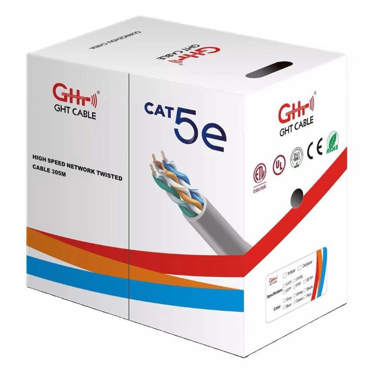 GHT Cat5e indoor lan cable 305M per box | Shopee Philippines