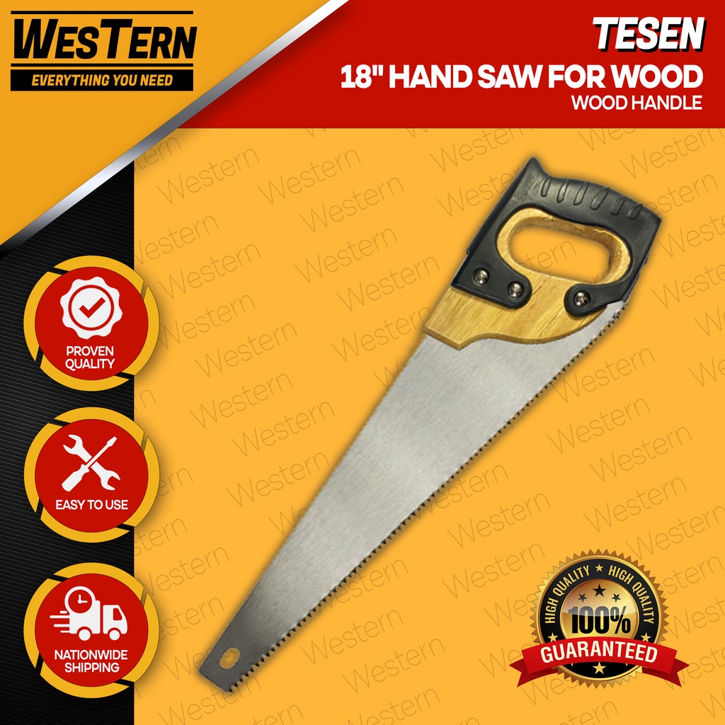 TESEN 18" Hand Saw for Wood (Wood Handle) | Shopee Philippines