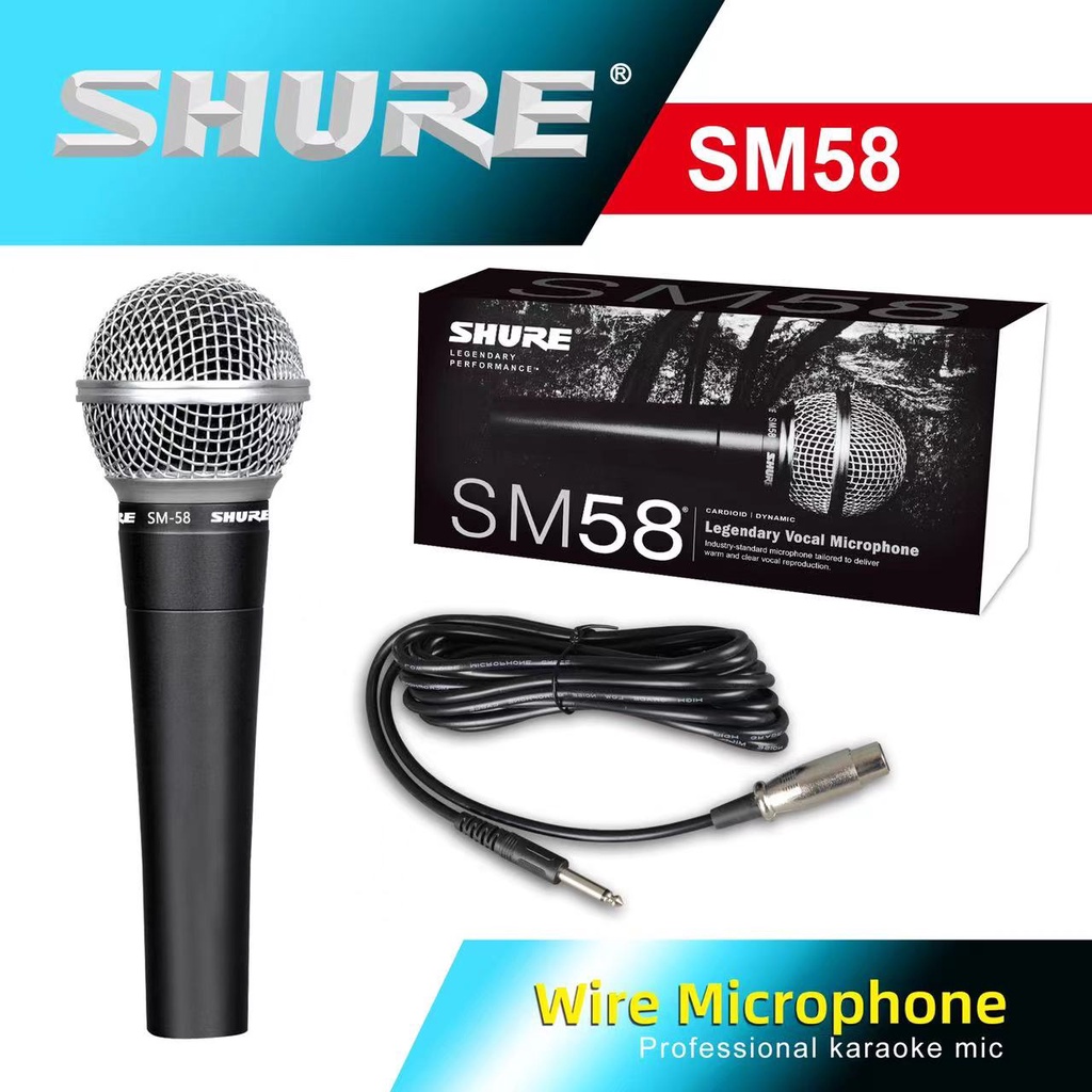 LMJ SHORE SM-58 Supercardioid Dynamic Microphone With ON/OFF switch and NO switch COD | Shopee ...