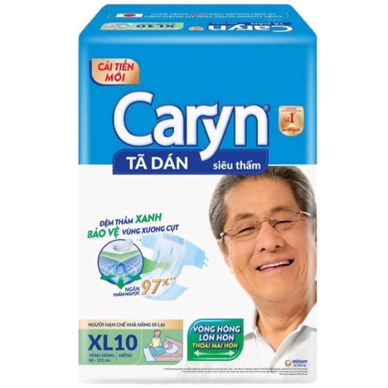 Caryn X-L Super Absorbent Diapers (10 Pieces, 20 Pieces) | Shopee ...