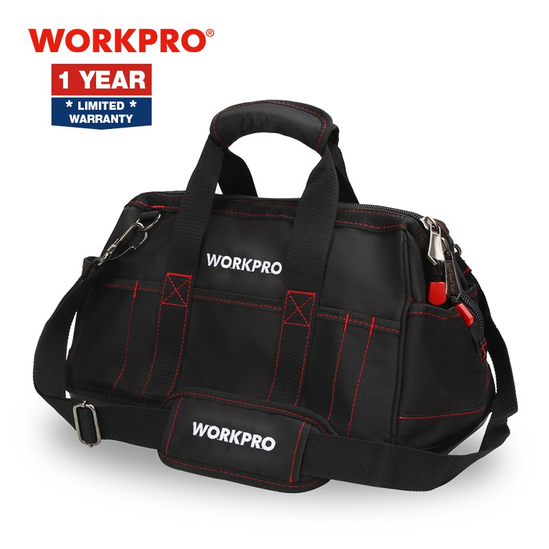 Workpro 16 Inches Tool Bag Multifunctional Bags For Tools Hardware Travel | Shopee Philippines