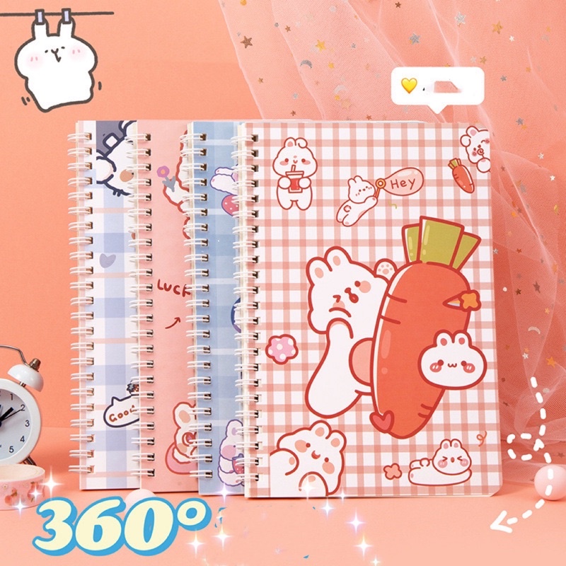 1 pcs 60 Sheets A5 Rabbit Series Coil Book Student Portable Simple ...