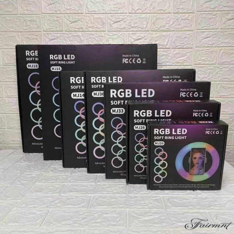 RGB MJ26 RGB LED Soft Ring Light 26cm 30cm 33cm 36cm Ring Light for Photography | Shopee Philippines