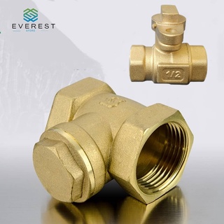 Female Thread Brass Non-Return Swing Check Valve Prevent Water Ball ...