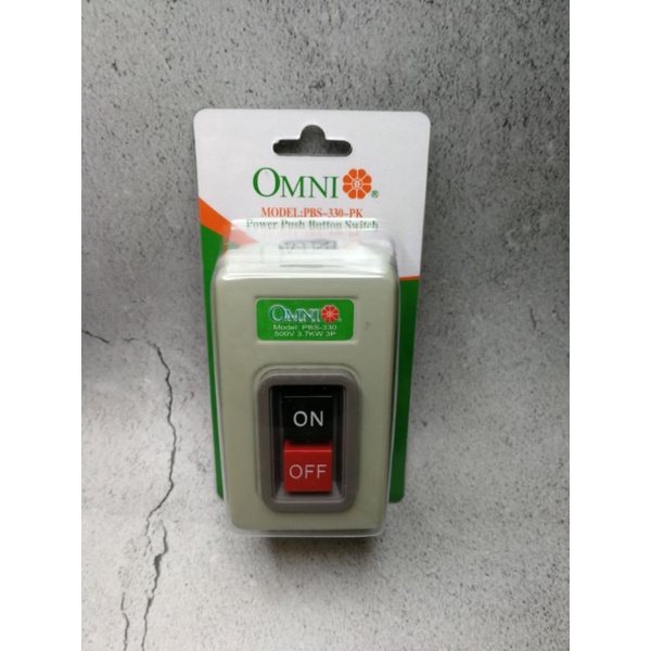 Omni Power Push Button "On-Off" Switch 10A (PBS-310-PK), 15A (PBS-315 ...