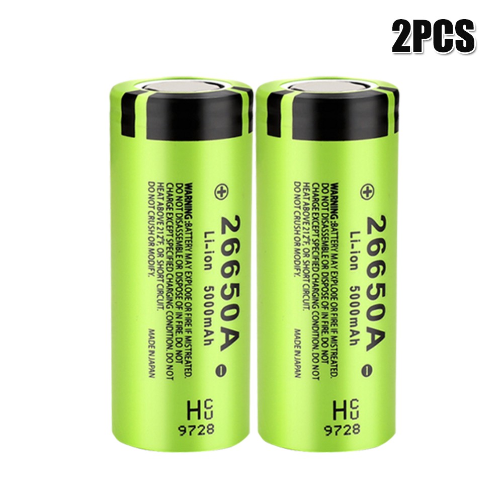 Panasonic original 26650a 26650 3.7v 5000mah, bateria recarregável de ...