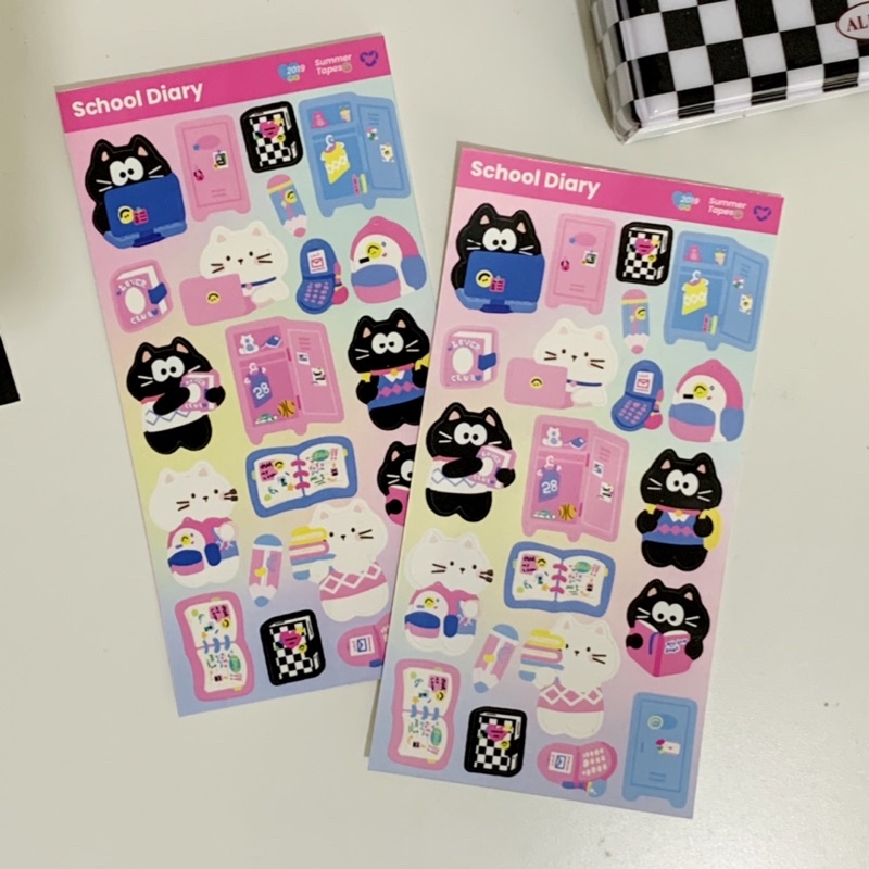 Summer Tapes - School Diary Seal Sticker/deco sticker/deco sticker ...