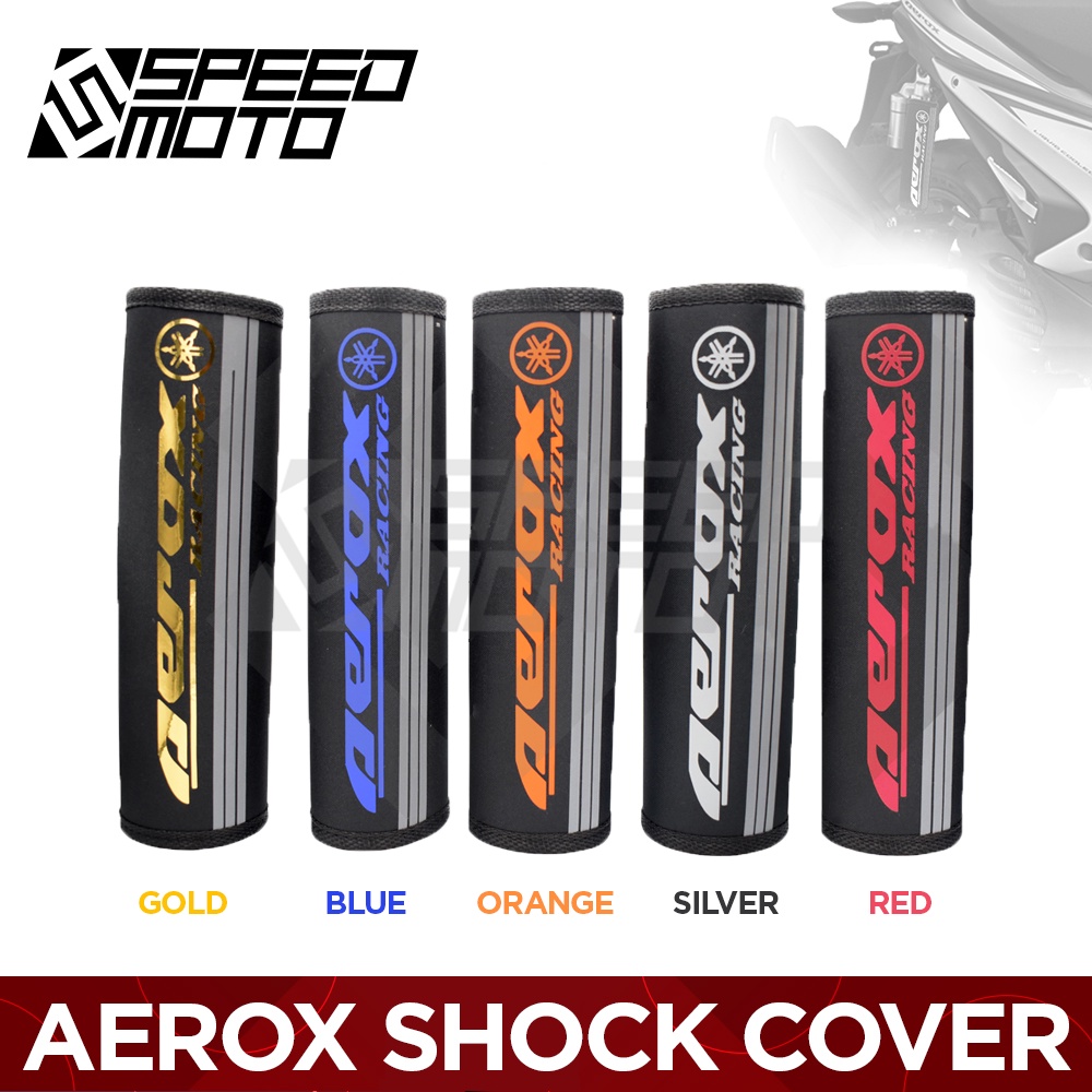 MOKOTO YAMAHA AEROX V2 WASHABLE SHOCK COVER RUBBERIZED SHOCK MUD GUARD ...
