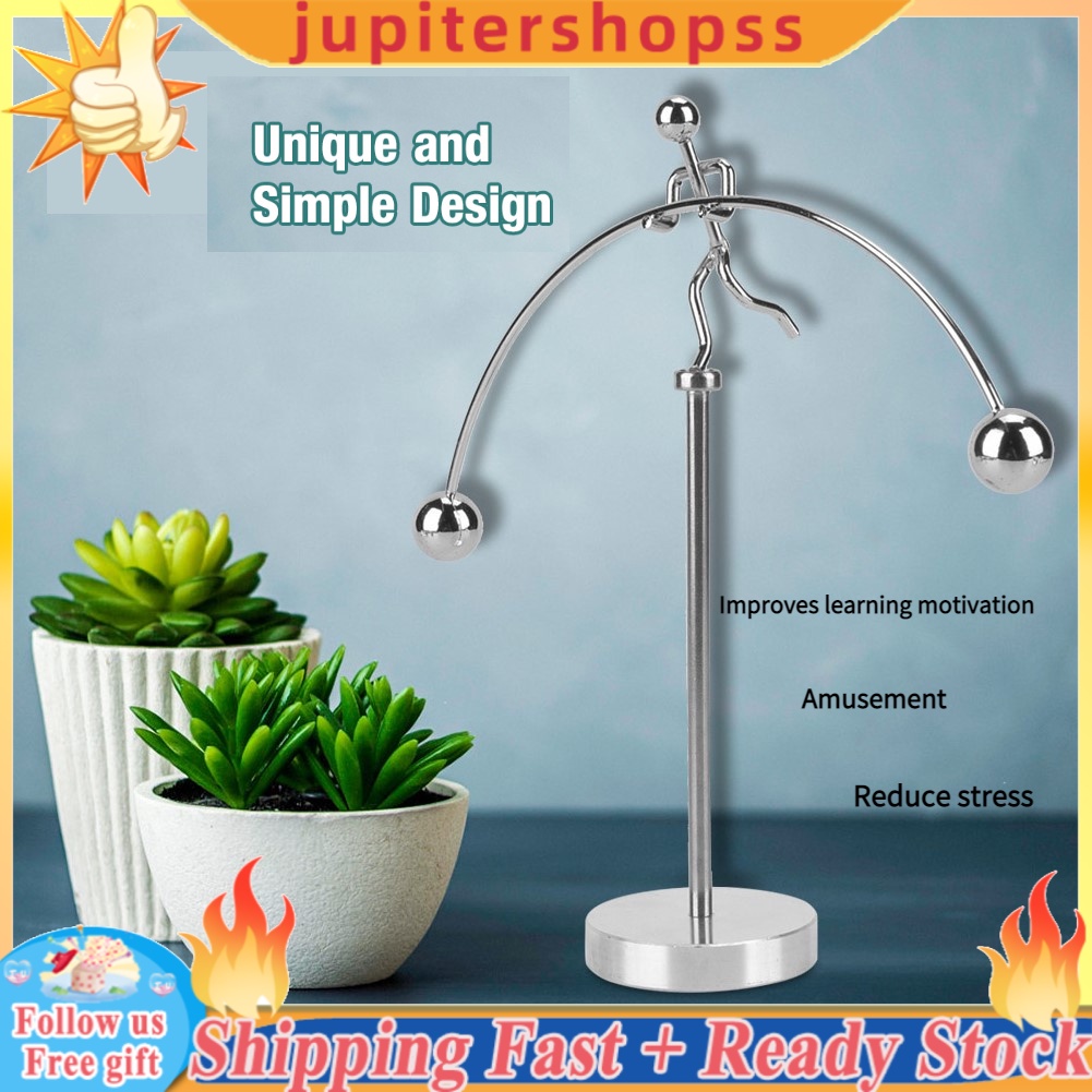 Jupiter Gift Newtons Cradle Fun Steel Balance Balls Physics Science ...